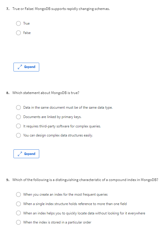 Solved 1. Which situation is best for a combined NoSQL and | Chegg.com