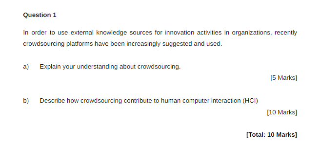 Solved In order to use external knowledge sources for | Chegg.com