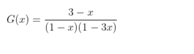 Solved Suppose that G(x) is the ordinary generating function | Chegg.com Solved Suppose that G(x) is the ordinary generating function | Chegg.com