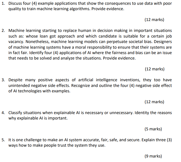 Solved 1. Discuss four (4) example applications that show | Chegg.com