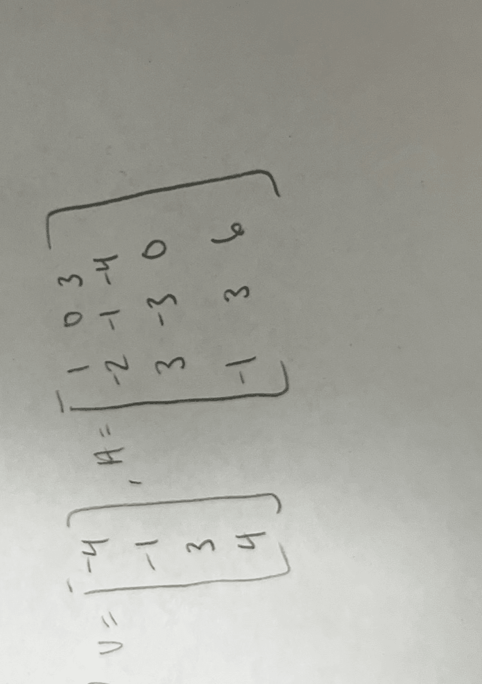 Solved Determine if the vector U belongs to the null space | Chegg.com