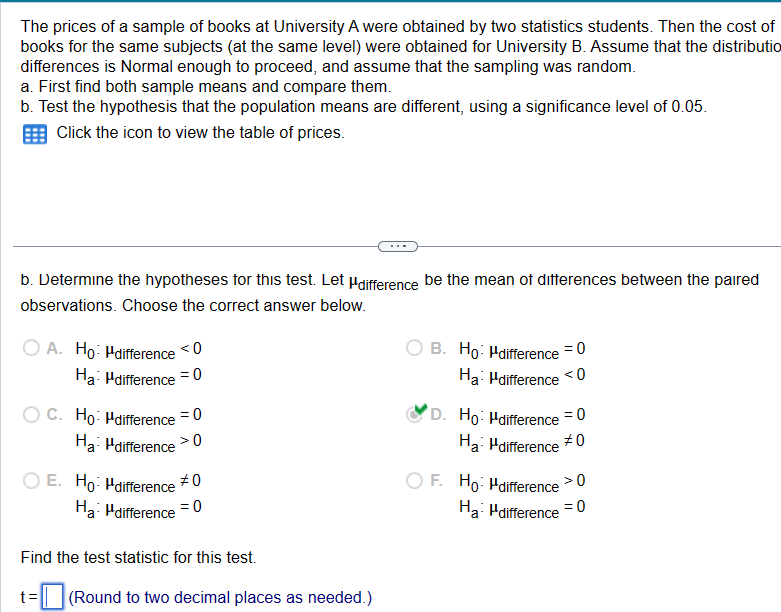 Solved Data Table\r\n\r\nThe prices of a sample of books at | Chegg.com
