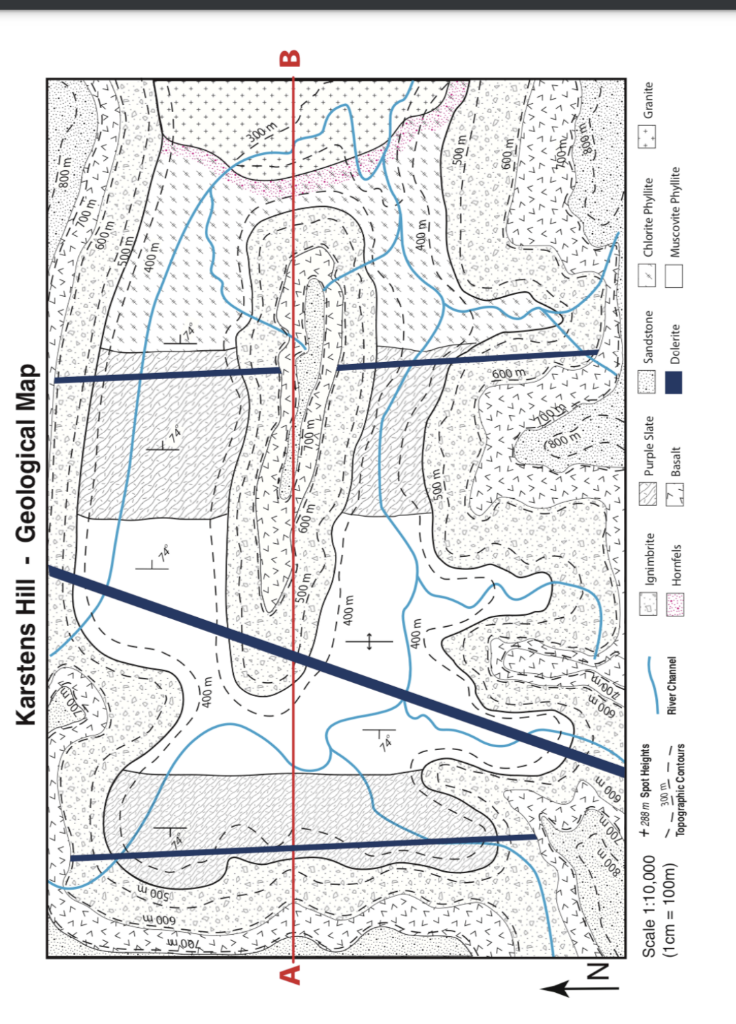 Solved a) Identify the location of the angular unconformity | Chegg.com
