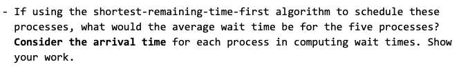 Solved Assume that processes A-E arrive in the READY queue | Chegg.com