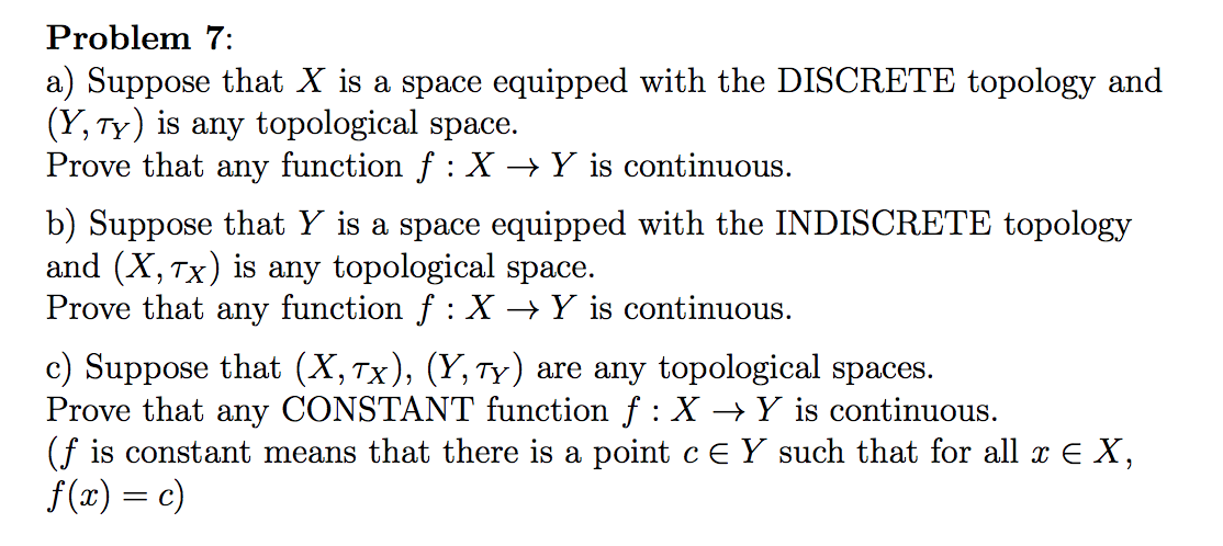 Solved Problem 7: a) Suppose that X is a space equipped with | Chegg.com