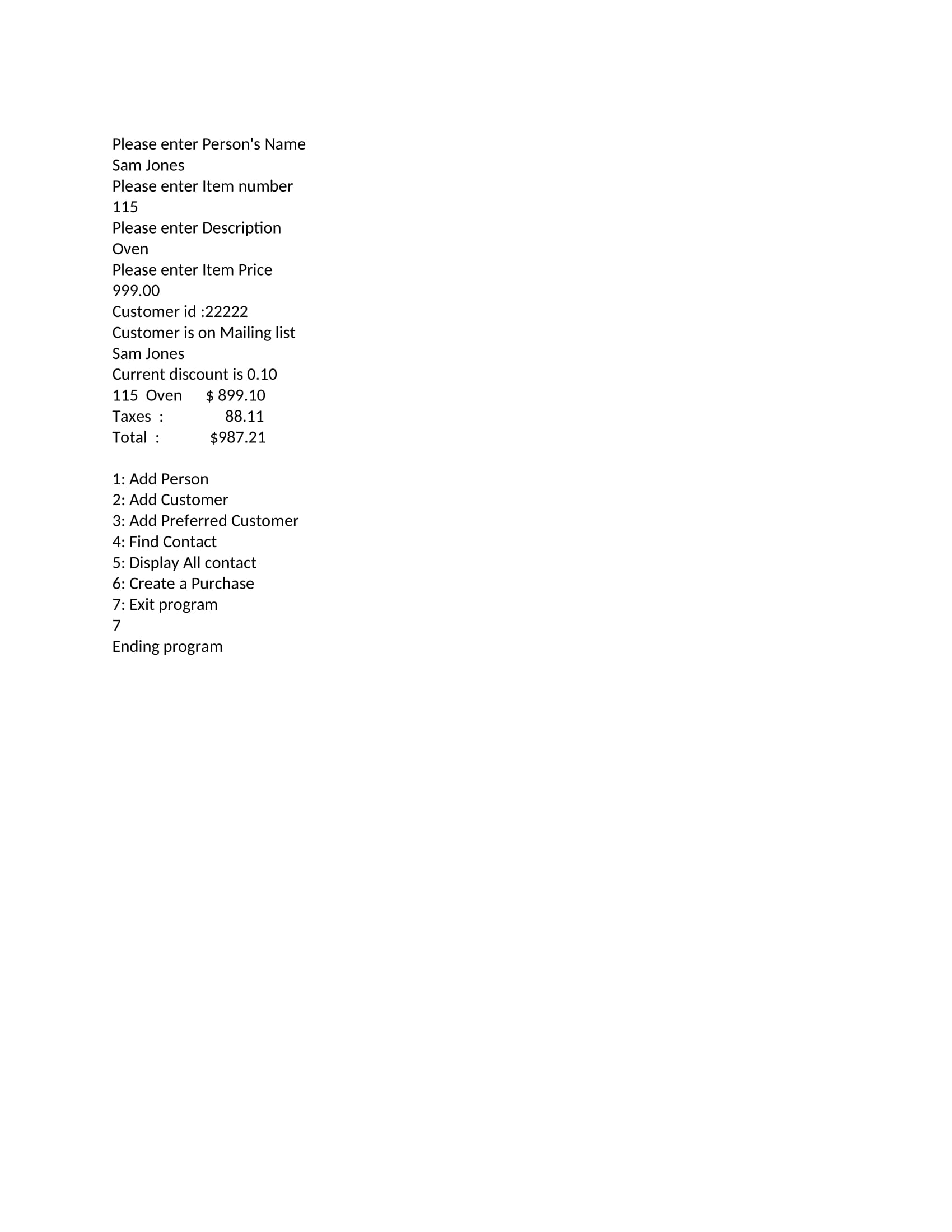 Solved Week 11 ﻿ProgramCreate a Person, Customer and | Chegg.com