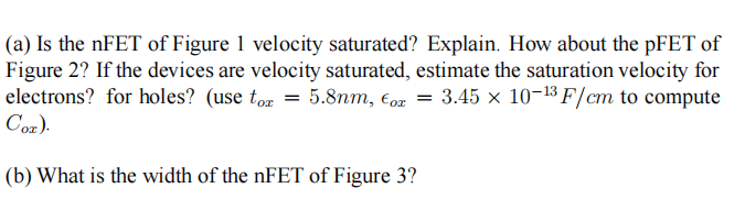 Solved 4. Interpreting IV curves. Consider the three FET IV | Chegg.com