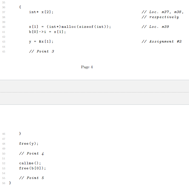 Solved 2. [40pt (5pt each)] Pointer semantics Consider the | Chegg.com