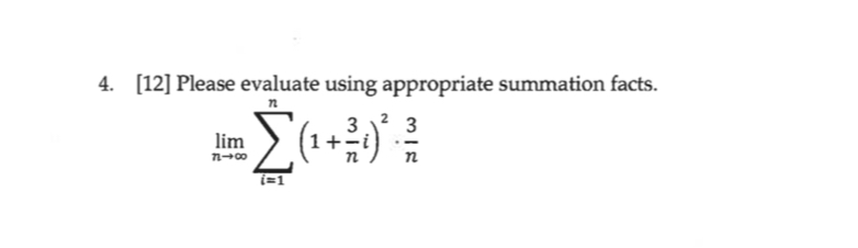 Solved 4. [12] Please evaluate using appropriate summation | Chegg.com