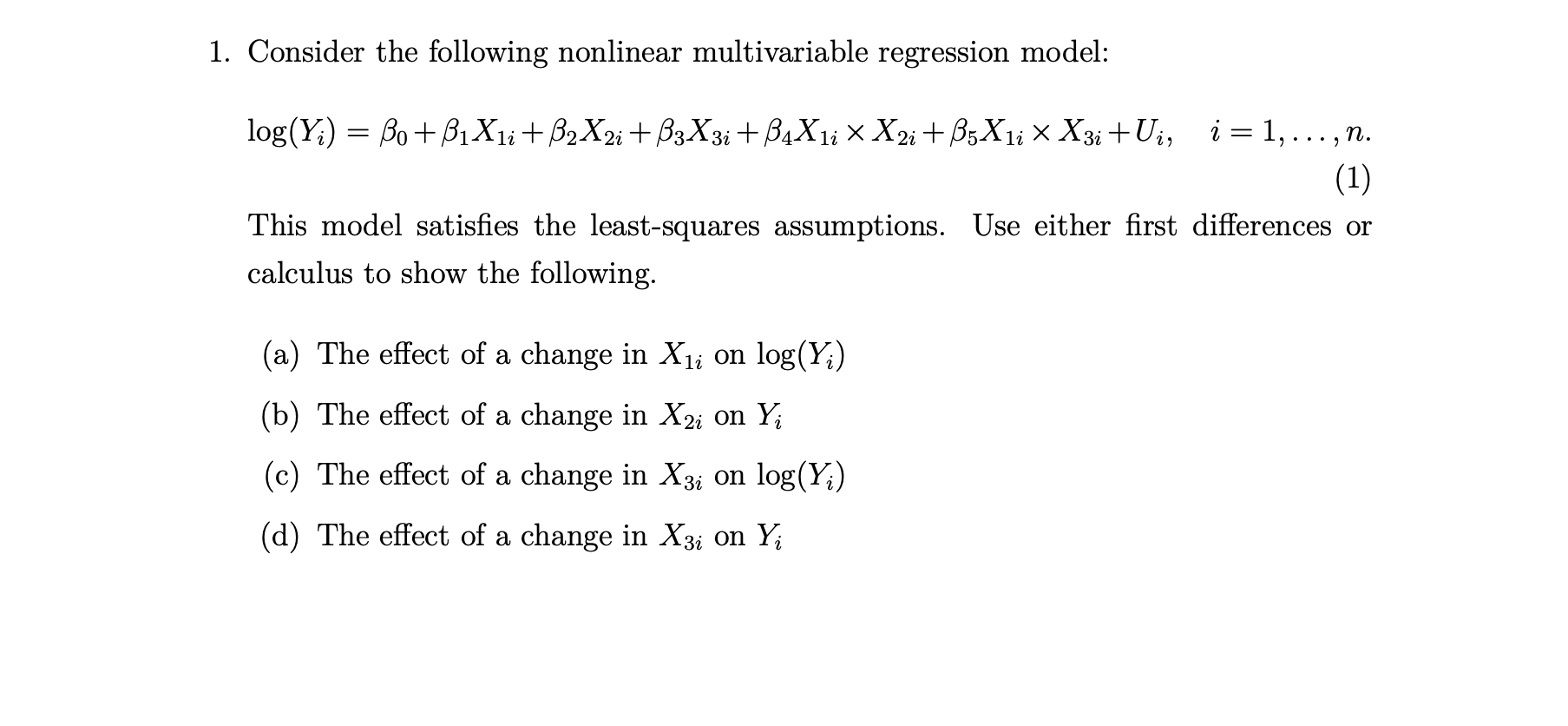 1. Consider the following nonlinear multivariable | Chegg.com