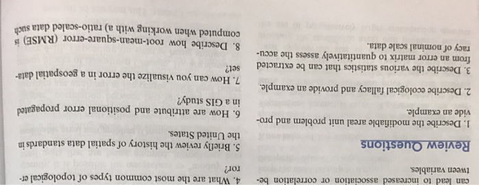 Solved Describe the modifiable areal unit problem and | Chegg.com