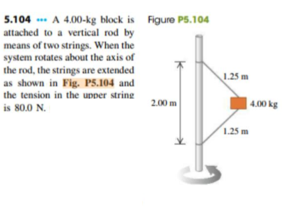 Solved .104A 4.00-kg block is Figure P5.104 attached to a | Chegg.com