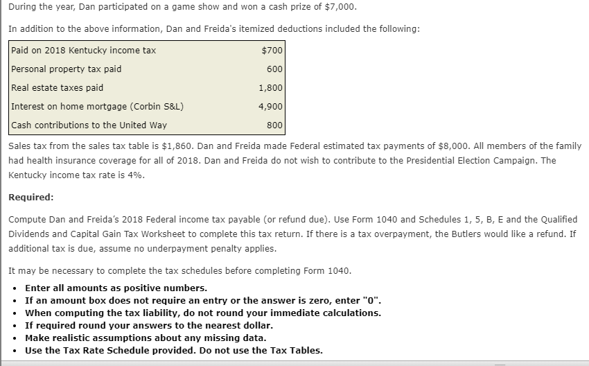Solved Daniel B. Butler and Freida C. Butler, husband and | Chegg.com