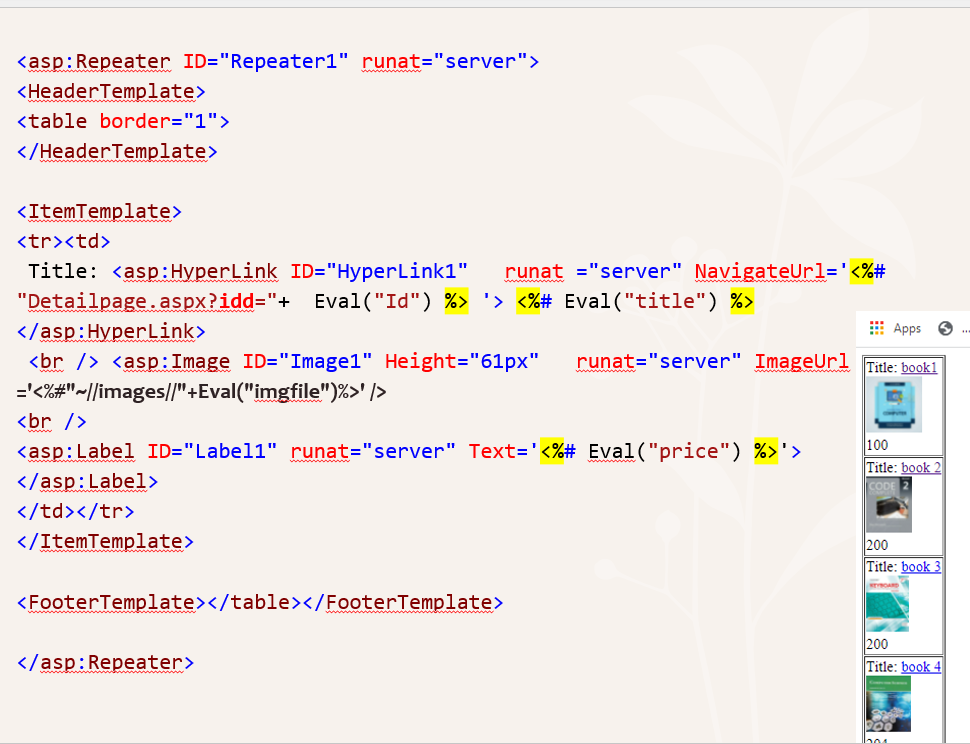 Find the complement of the code using asp.net - | Chegg.com