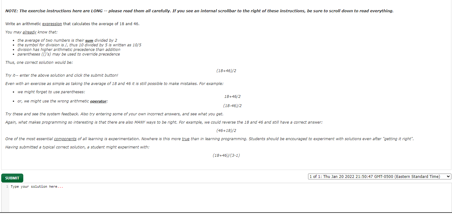 Solved NOTE: The exercise instructions here are LONG -- | Chegg.com