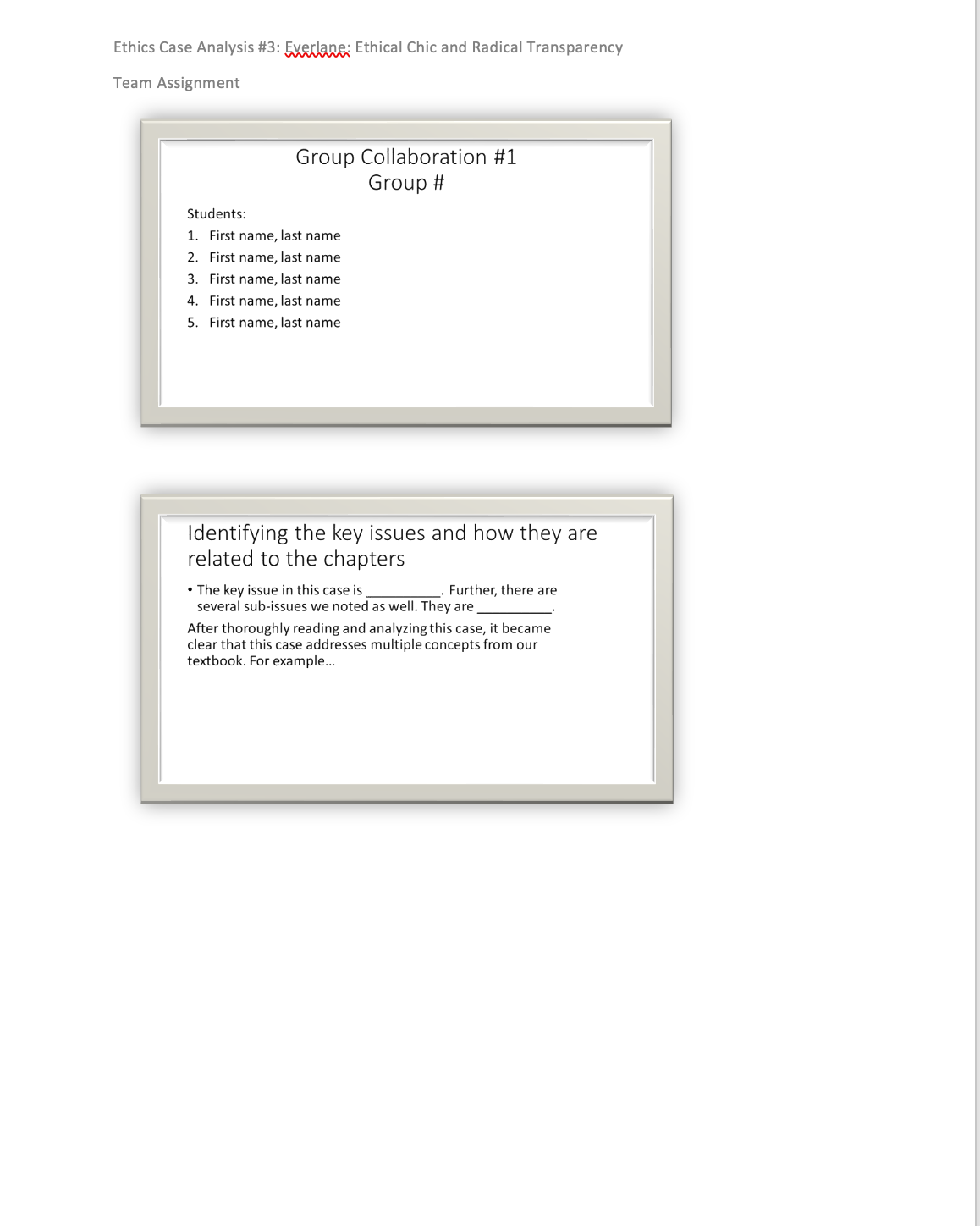 Solved Ethics Case Analysis \#3: Exerlane: Ethical Chic and | Chegg.com