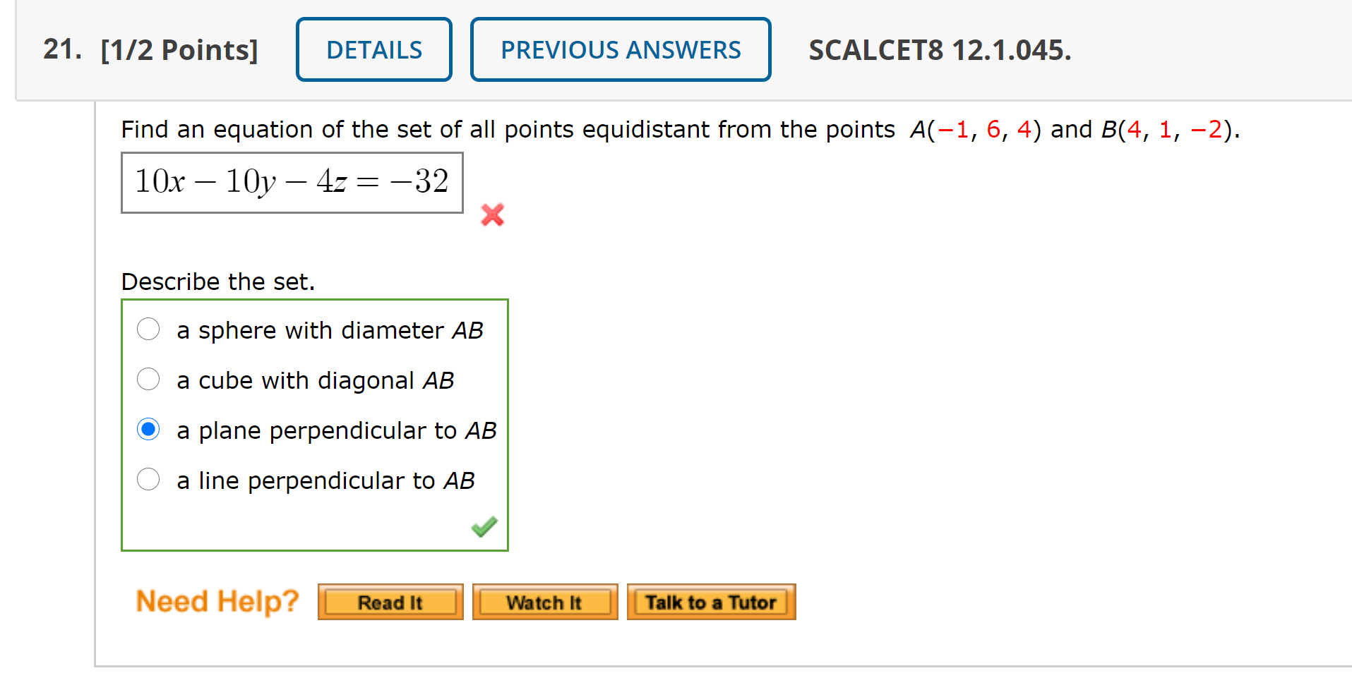 Solved 21. [1/2 Points] DETAILS PREVIOUS ANSWERS SCALCET8 | Chegg.com