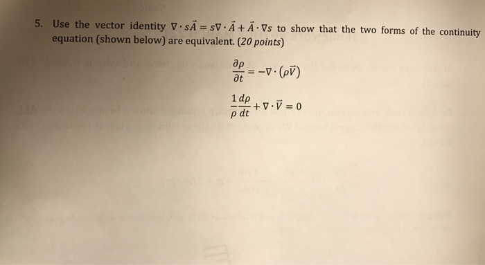 Solved Use the vector identity nabla middot sA = s nabla | Chegg.com