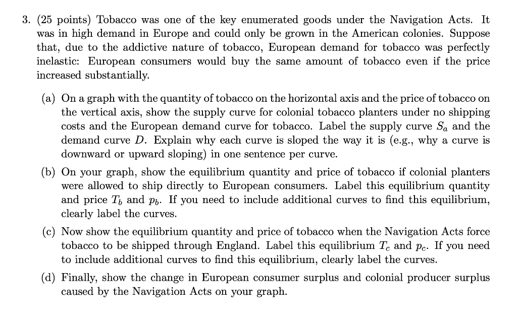 Solved I NEED THE ANSWERS TO A,B, C, AND D TO BE IN GRAPH | Chegg.com