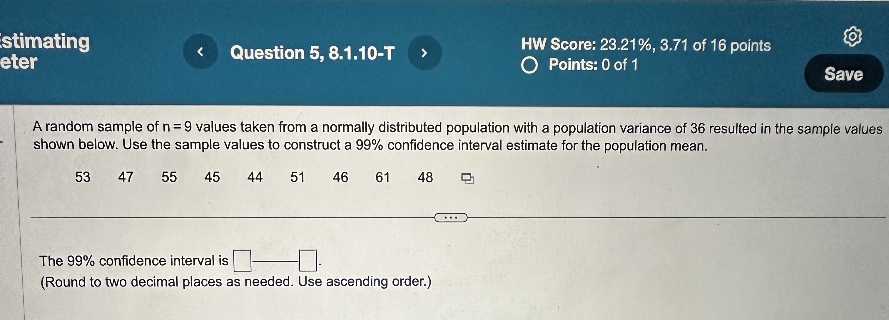 Solved A random sample of n=9 values taken from a normally | Chegg.com