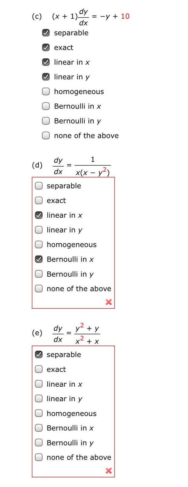 Solved Classify each differential equation as separable, | Chegg.com