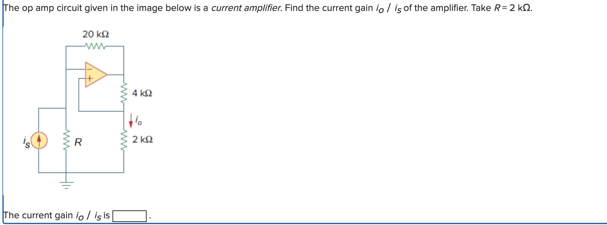 Solved The op amp circuit given in the image below is a | Chegg.com