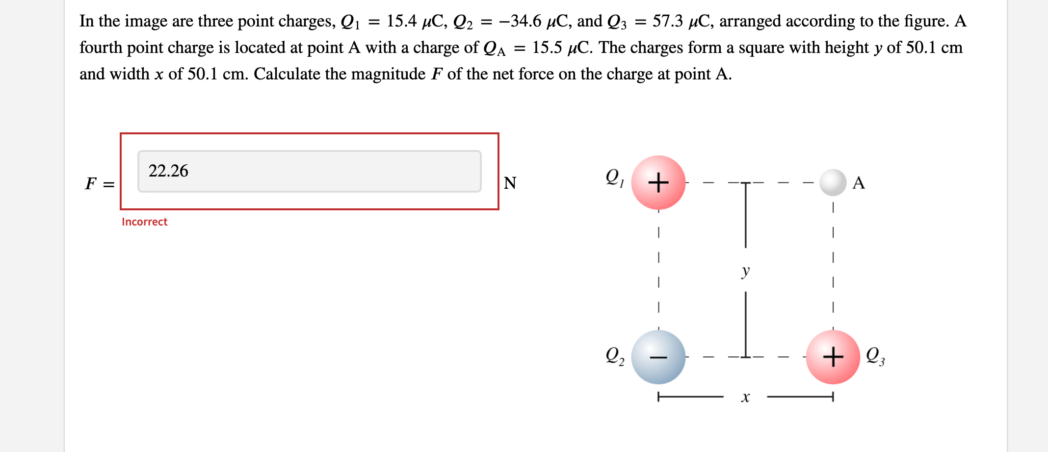 Solved In The Image Are Three Point Charges Q1 15 4 μc