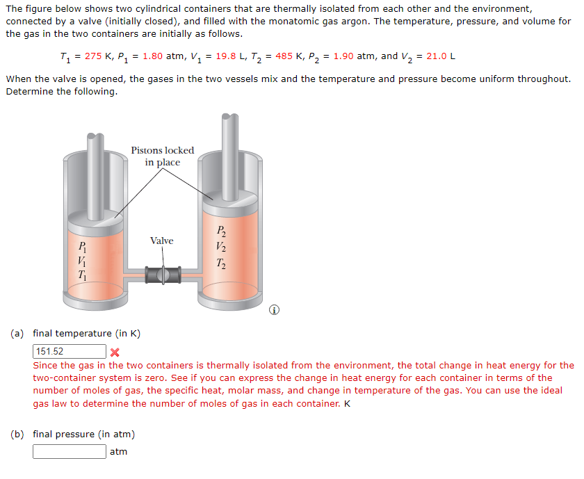Solved The figure below shows two cylindrical containers | Chegg.com