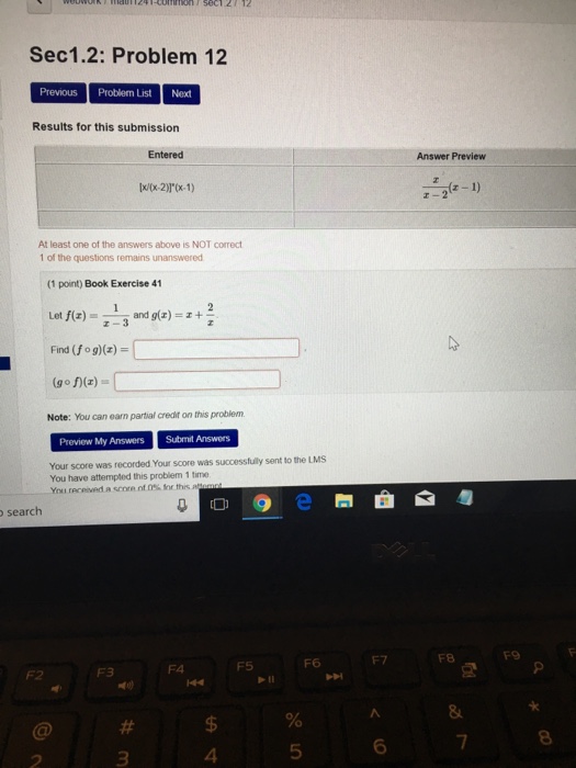 Solved Sec1.2: Problem 12 Previous Problem ListNext Results | Chegg.com