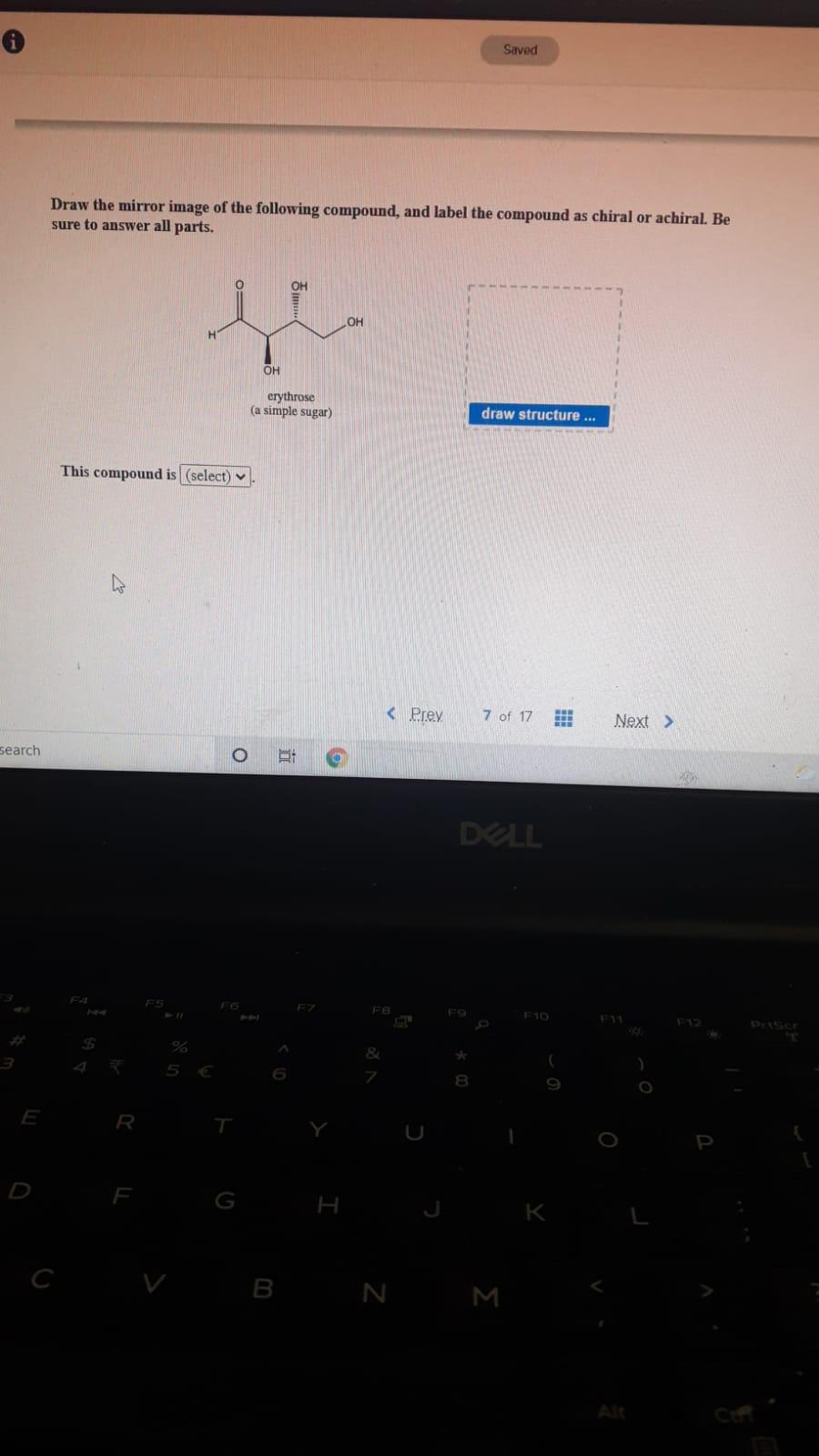 Solved Saved Draw the mirror image of the following | Chegg.com