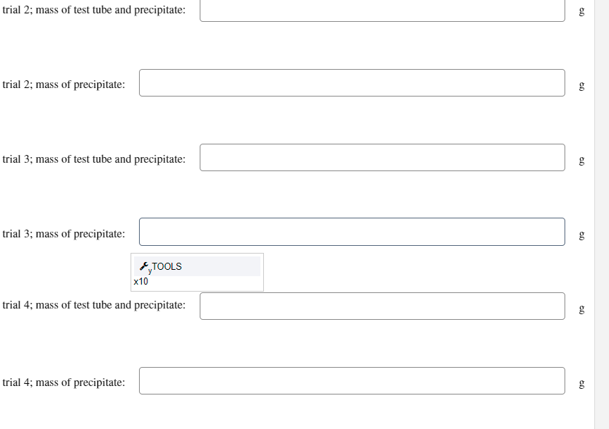 Experiment 2 : In the following table, use your | Chegg.com
