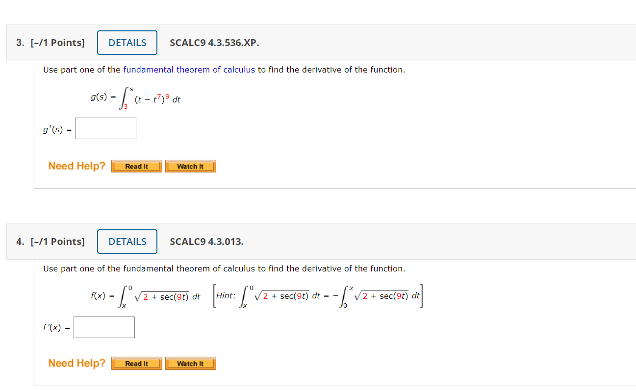Solved 3. [-/1 Points] DETAILS SCALC9 4.3.536.XP. Use part | Chegg.com