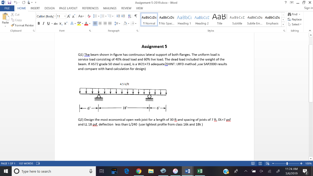Solved Q1) The beam shown in figure has continuous lateral | Chegg.com