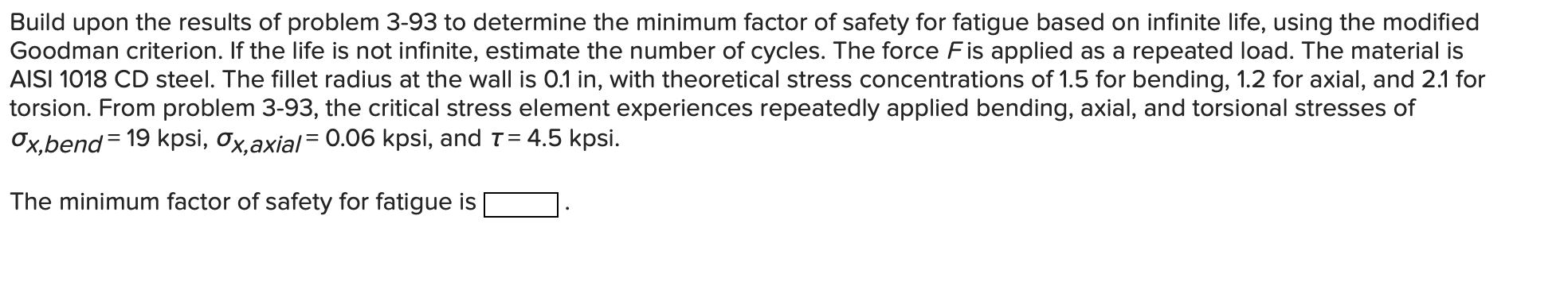 Solved Build Upon The Results Of Problem 3 93 To Determine