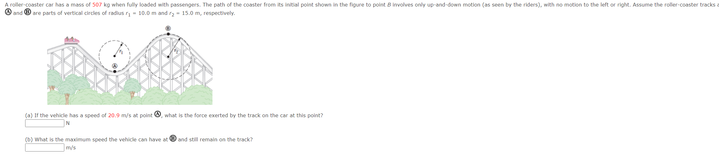 Solved (A) and (B) are parts of vertical circles of radius | Chegg.com