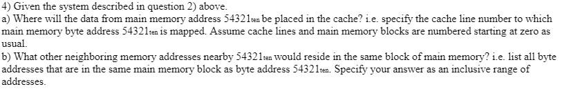 Solved System from question 2: Given: A MIPS computer | Chegg.com