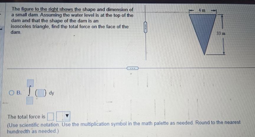 Solved The figure to the right shows the shape and dimension | Chegg.com
