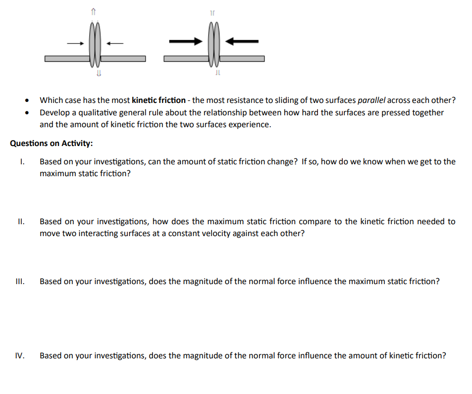Solved Part A: "Feel" the STATIC Frictional Force 1. Press | Chegg.com