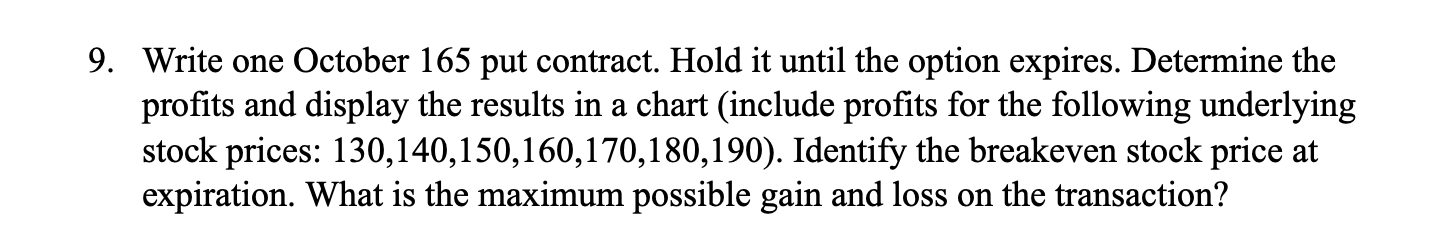 Solved Use the chart below for all remaining questions. The | Chegg.com