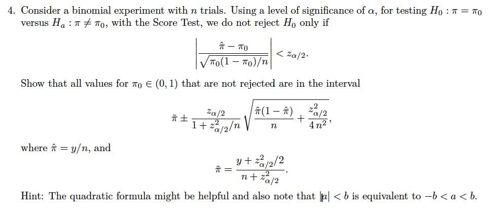 4. Consider a binomial experiment with n trials. | Chegg.com