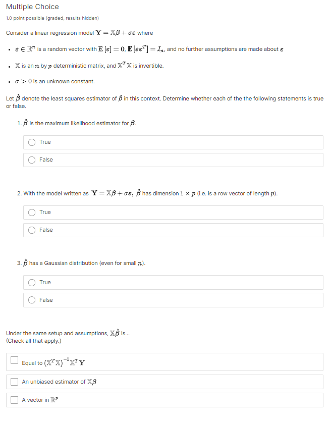 Solved 2 points possible (graded, results hidden) Consider a | Chegg.com