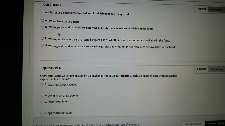 Solved QUESTION 2 The journal entry to record an encumbrance | Chegg.com