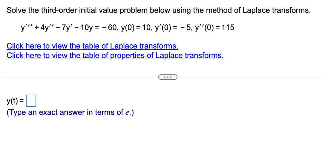 Solved Solve the third-order initial value problem below | Chegg.com