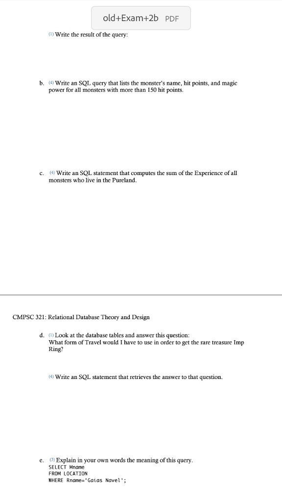 Solved Functional dependencies, Normalization, and SQL 1. | Chegg.com