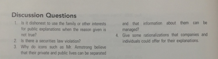Solved Case 2.8 On Saying One Thing and Doing Another Public | Chegg.com