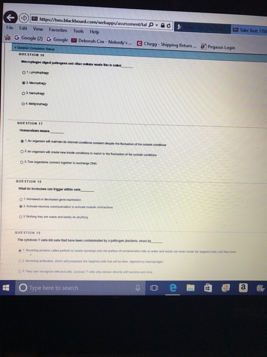 Solved https//twa blackboard om/webapps/assessment/tal p c | Chegg.com