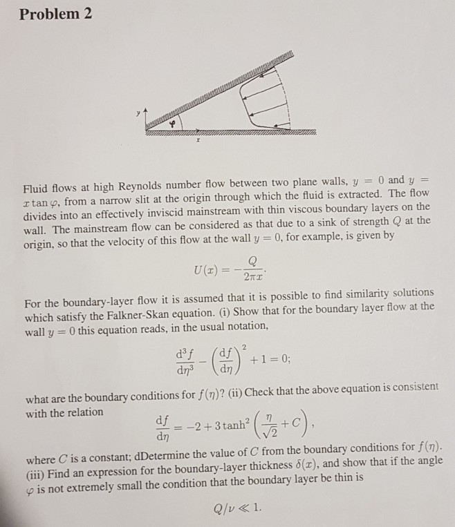 Solved Problem 2 Fluid flows at high Reynolds number flow | Chegg.com