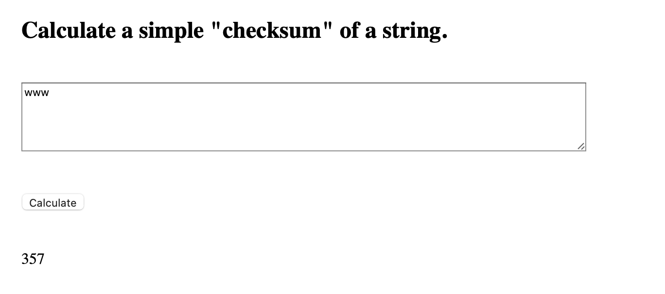 Solved Create a simple web page that calculates a | Chegg.com
