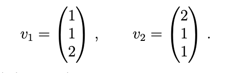 Solved Let v1 , v2 be the vectors of R3 given by (1) | Chegg.com