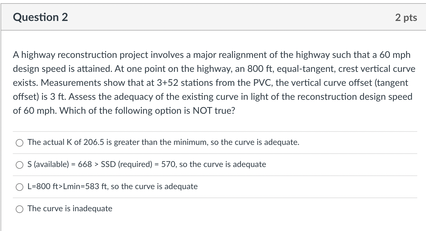 Solved A highway reconstruction project involves a major | Chegg.com